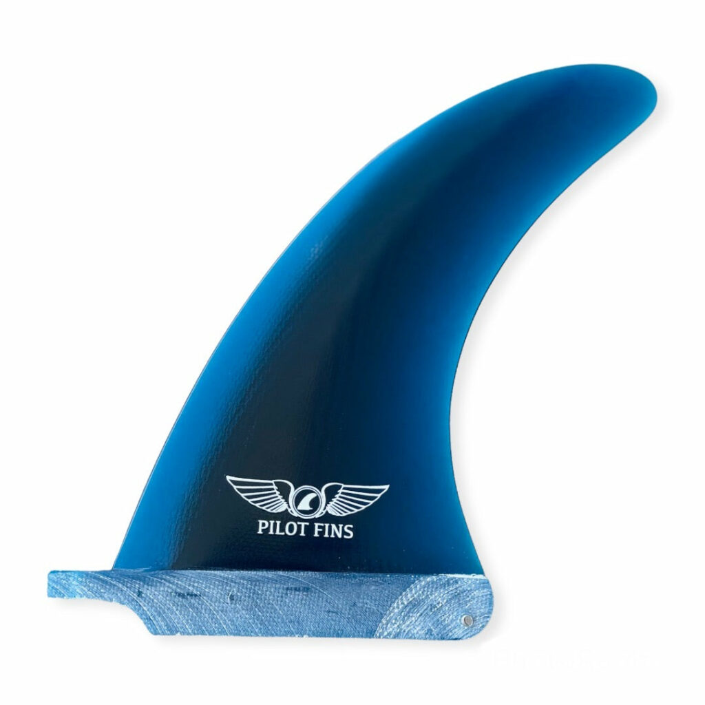 Pilot Fins 7.5″ Classic Longboard Fin – Blue - Pilot Fins
