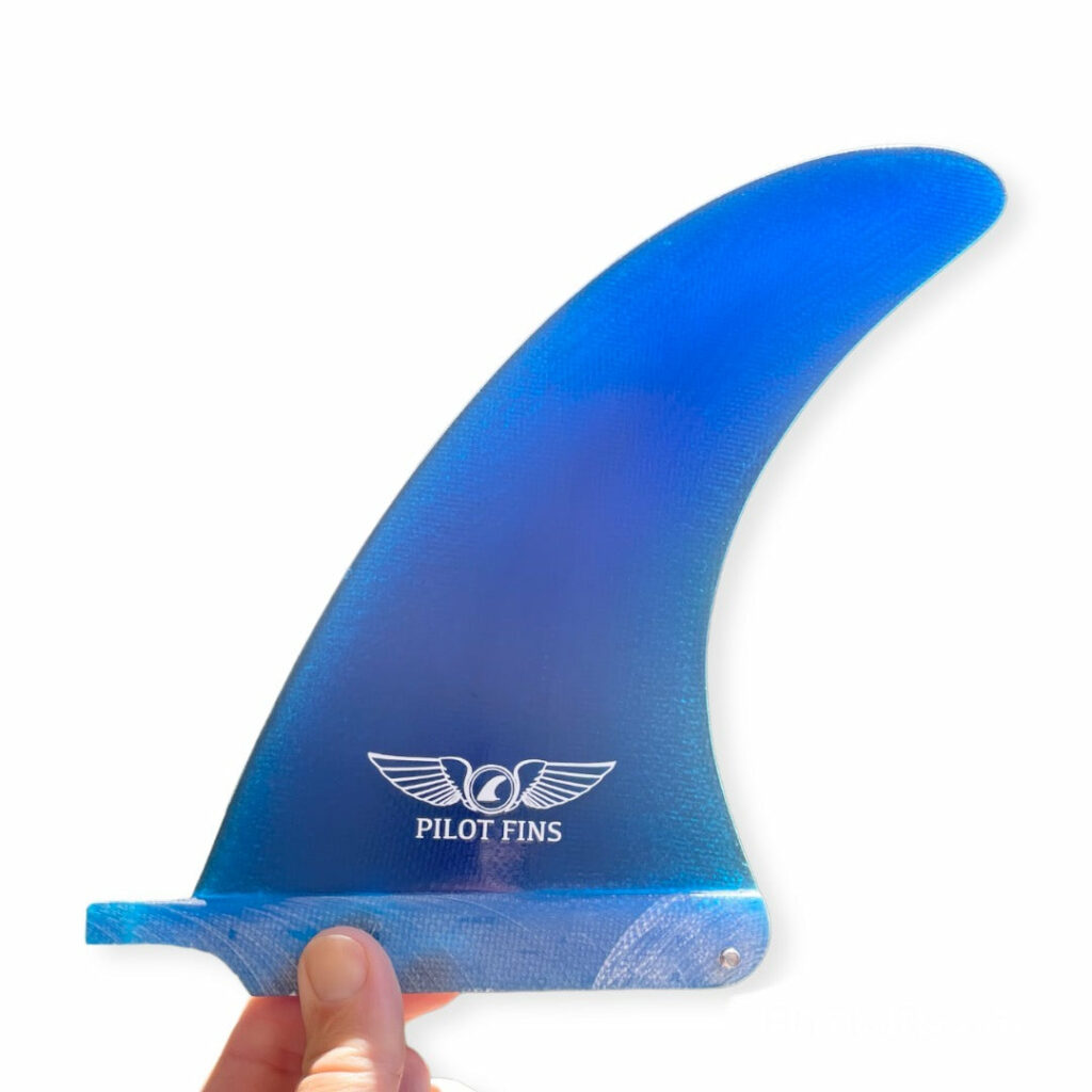 Pilot Fins 7.5″ Classic Longboard Fin – Blue - Pilot Fins
