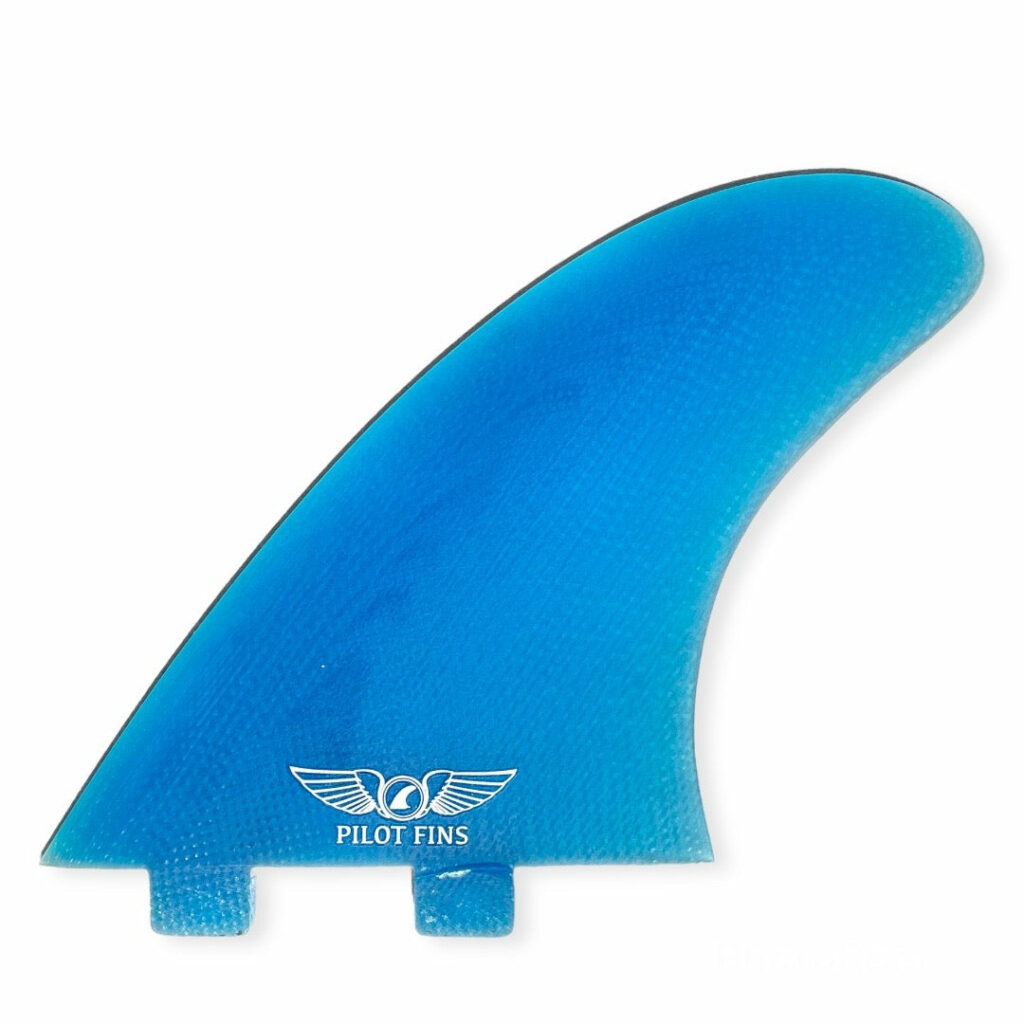 Pilot Fins – Twin Fins (FCS 1) + Trailer Fin – Blue - Pilot Fins