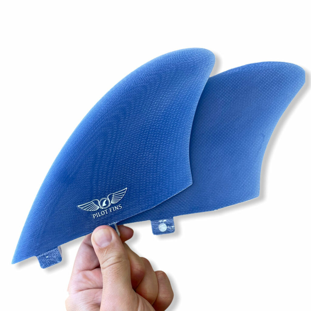 Pilot Fins – Keel Twin Fins (FCS 1) – Blue - Pilot Fins