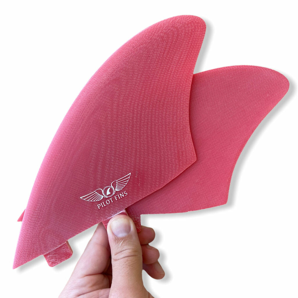 Pilot Fins – Keel Twin Fins (FCS 1) – Red - Pilot Fins